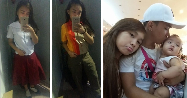 Pinagsabay-sabay ng dalagang ina na ito, ang pag-aaral at ang kaniyang pagtatrabaho. | Juan Tambayan