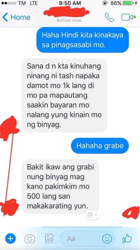 Isang Netizen ang nagbahagi ng kanilang private message sa FB ... Isang Netizen ang nagbahagi ng kanilang private message sa FB ...