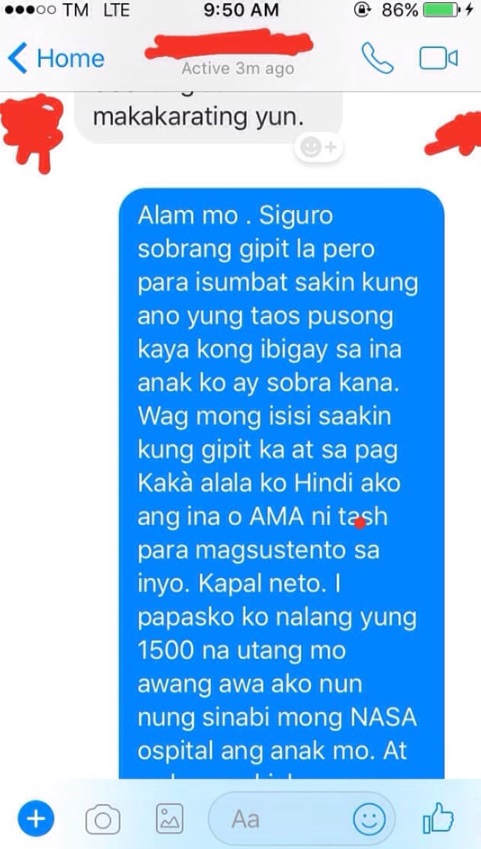 Isang Netizen ang nagbahagi ng kanilang private message sa FB ... Isang Netizen ang nagbahagi ng kanilang private message sa FB ...