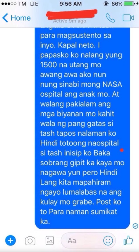 Isang Netizen ang nagbahagi ng kanilang private message sa FB ... Isang Netizen ang nagbahagi ng kanilang private message sa FB ...