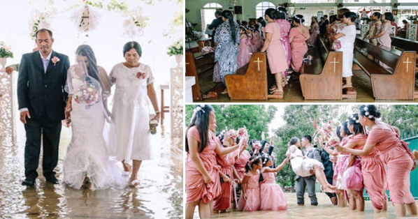 ‘Bahang Kasalan’, Walang makaka-pigil sa kasalan kahit bumaha pa ...