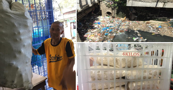 Plastik na mga basura ang tinatanggap ng bayad ng isang tindahan na ito ...