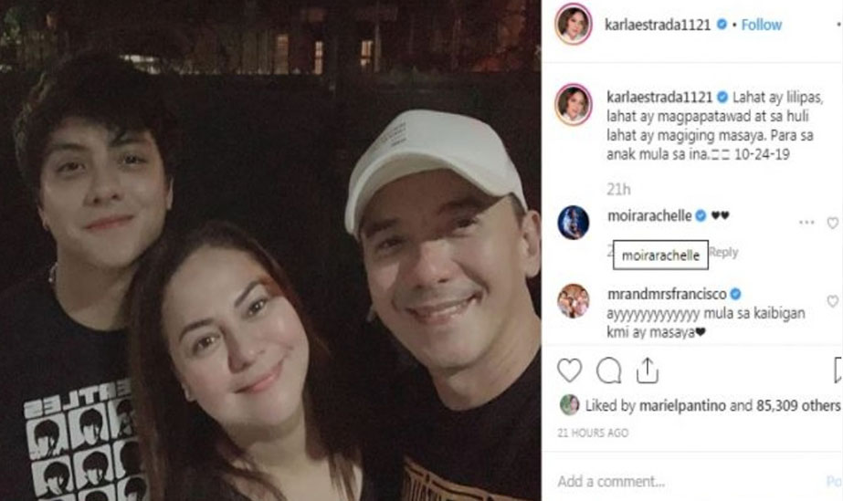 “Lahat ay magpapatawad at sa huli lahat ay masaya”: Karla Estrada para ...