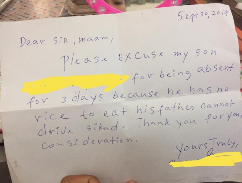 “Excuse letter” ng isang estudyante, viral ngayon sa social media dahil ...