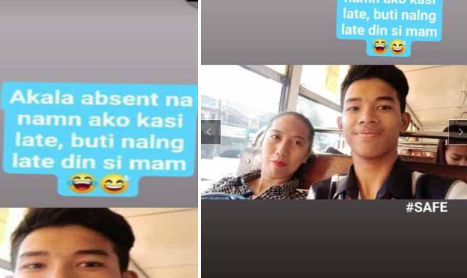 Isang estudyante na mahuhuli na sana sa kaniyang klase, swerte pa din ... Isang estudyante na mahuhuli na sana sa kaniyang klase, swerte pa din ...