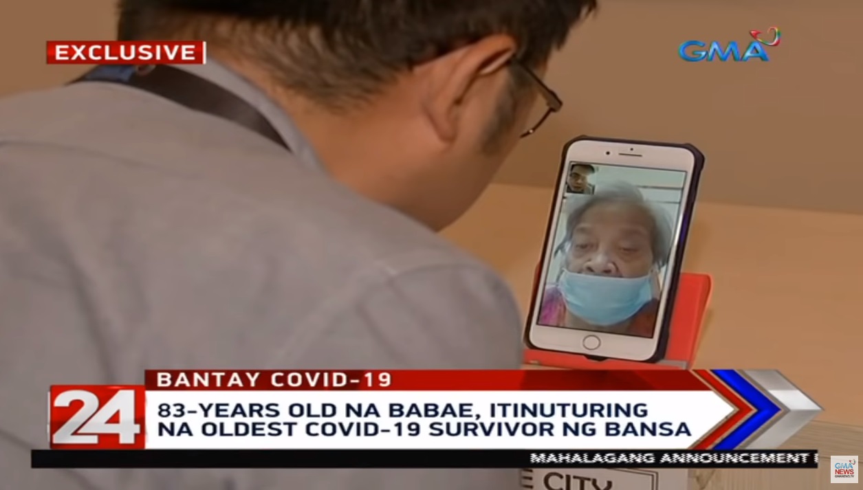 Isang 83 taong gulang na matanda, isa sa pinakamatandang nakarecover sa ...