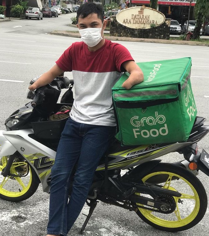 Grabfood rider na walang kamay, nagsilbing inspirasyon sa publiko ...