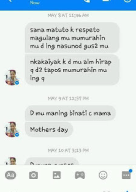 Isang nanay na OFW, pinagmumura ng kaniyang anak dahil sa hindi kaagad nakapagpadala ng pera sa ...